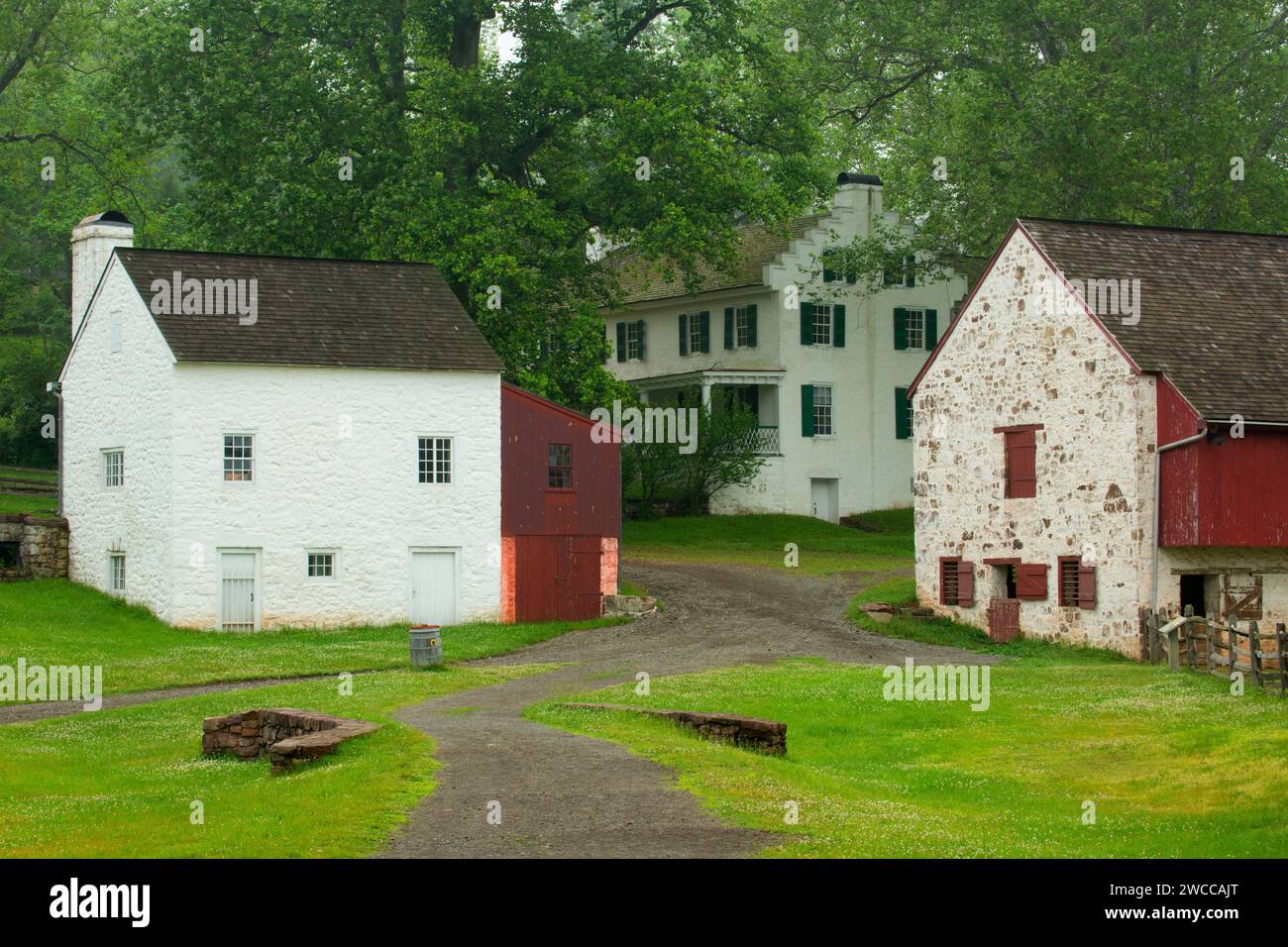 Cast House, Ironmaster's mansion and barn, Hopewell Furnace National ...