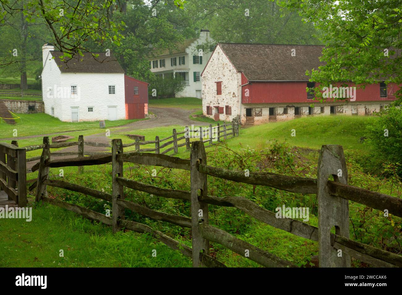 Cast House, Ironmaster's mansion and barn, Hopewell Furnace National ...