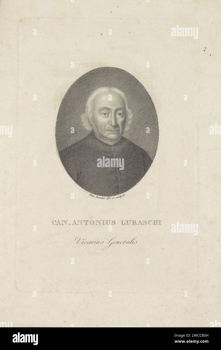 Portret Van Antonius Luraschi, Domenico Bonati, 1700 - 1799 print Italy ...