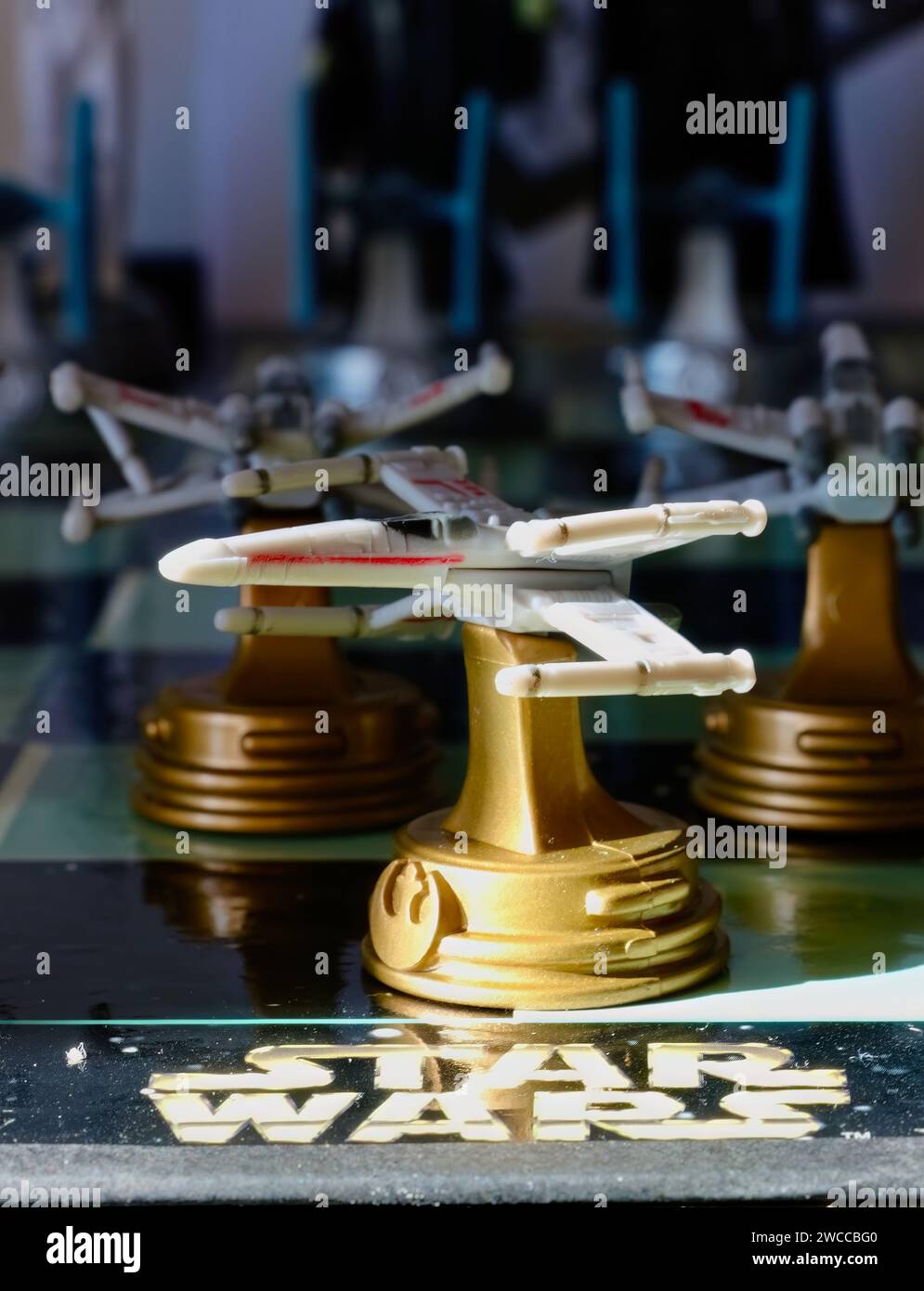 Photo of an X-wing starfighter chess piece from a Vintage 1999 A La ...