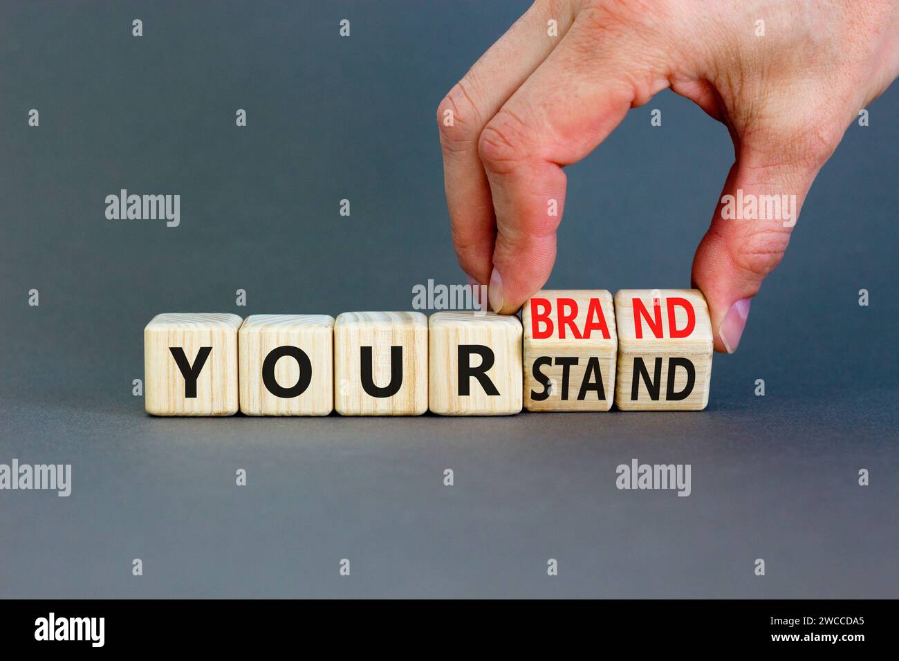 Branding your brand or stand symbol. Concept words Your stand Your ...