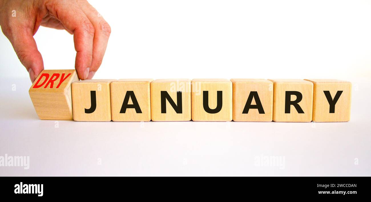 Dry January challenge symbol. Concept words Dry January on beautiful ...