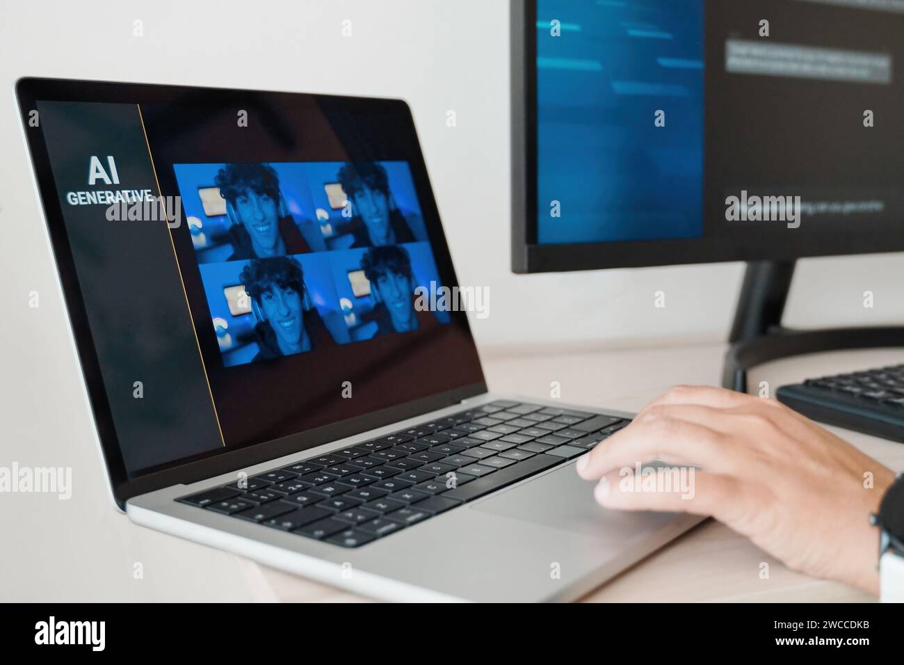 Generative ai technology code hi-res stock photography and images - Alamy