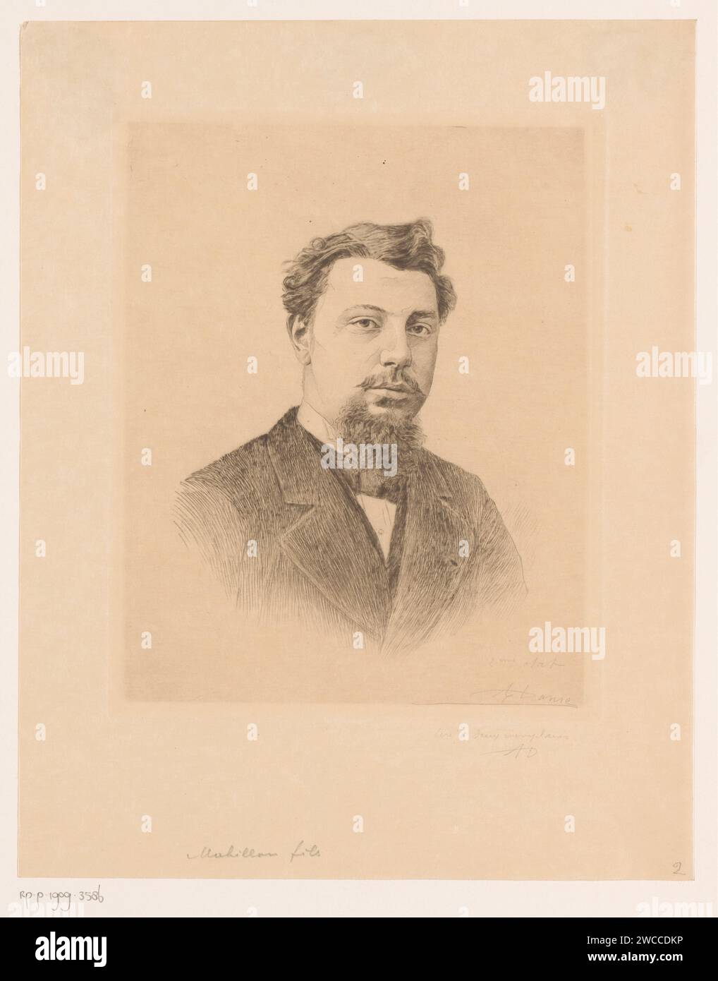 Portrait of the eldest son of Victor-Charles Mahillon, Auguste Danse ...