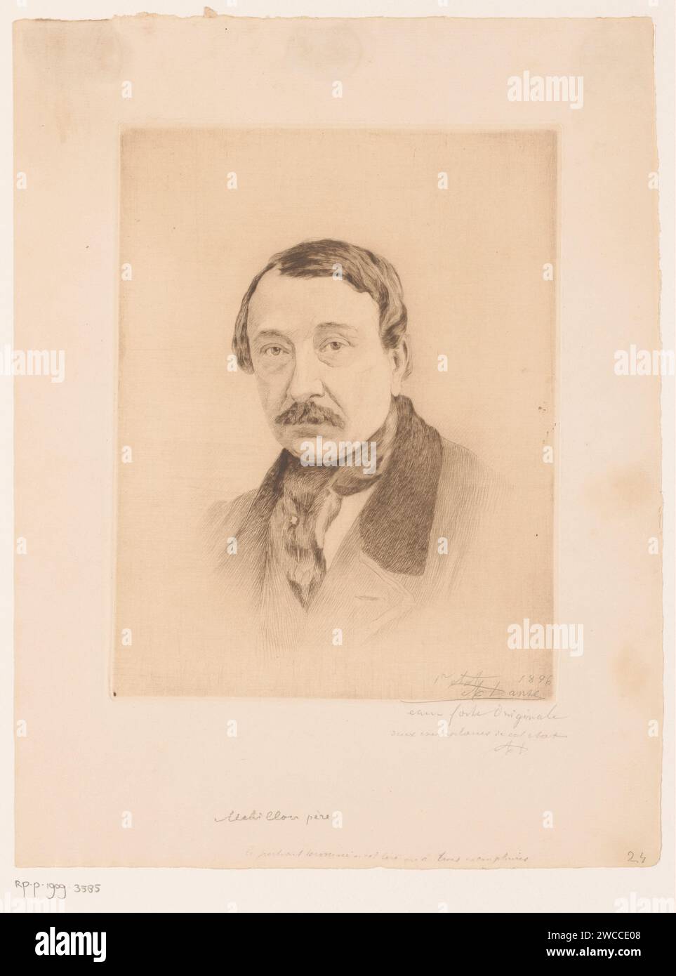 Portret van Van Victor-Charles Mahillon, Auguste Danse, 1896 print ...