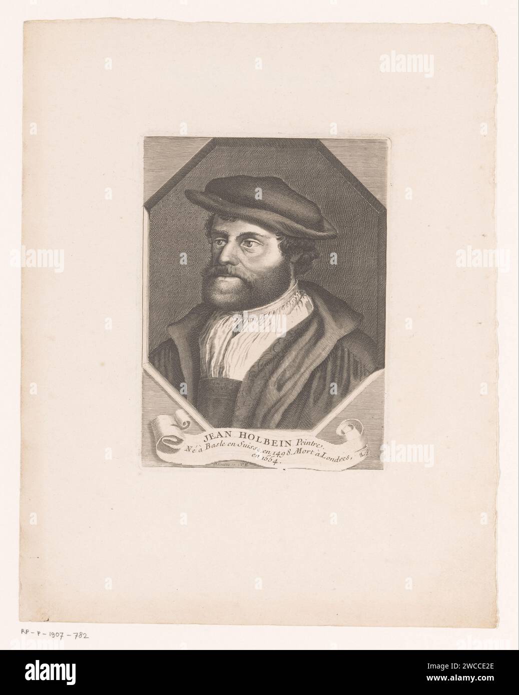 Portret Van Hans Holbein (II), René Lochon, 1697 - 1756 print France ...