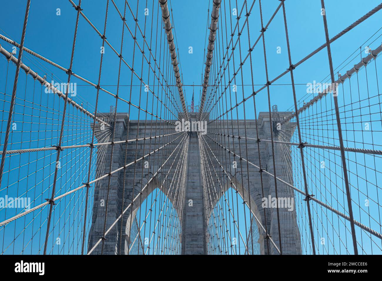 Close up brooklyn bridge tower hi-res stock photography and images - Alamy