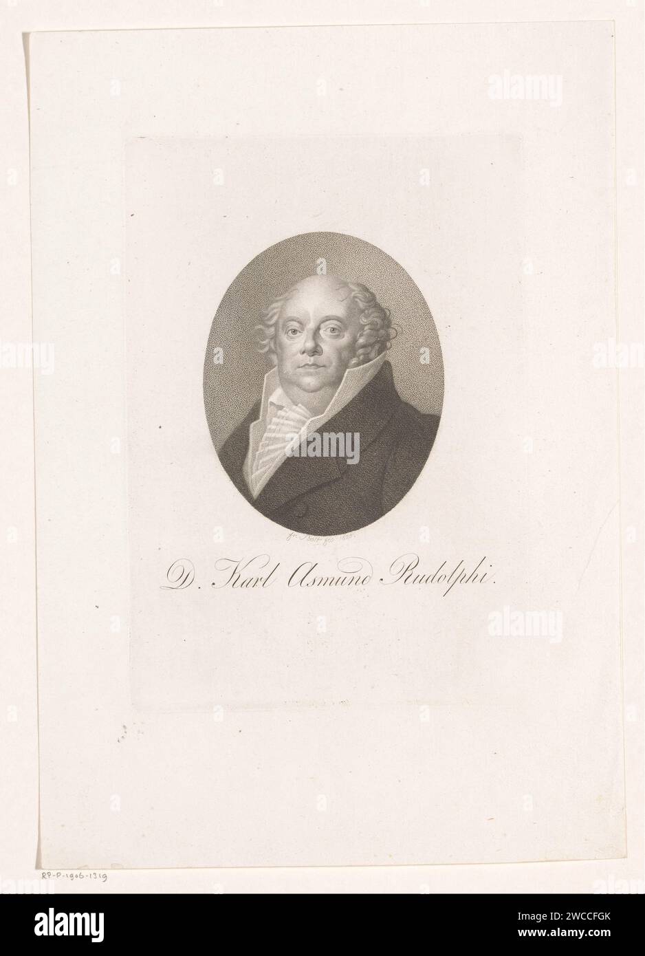 Portret van Karl Asmund Rudolph, Johann Friedrich Bolt, 1820 print ...