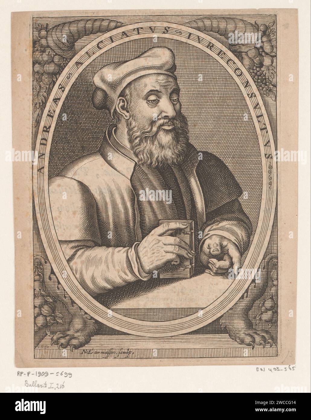 Portret Van Giovanni Andrea Alciato, Nicolas de Larmessin (1), 1670 ...