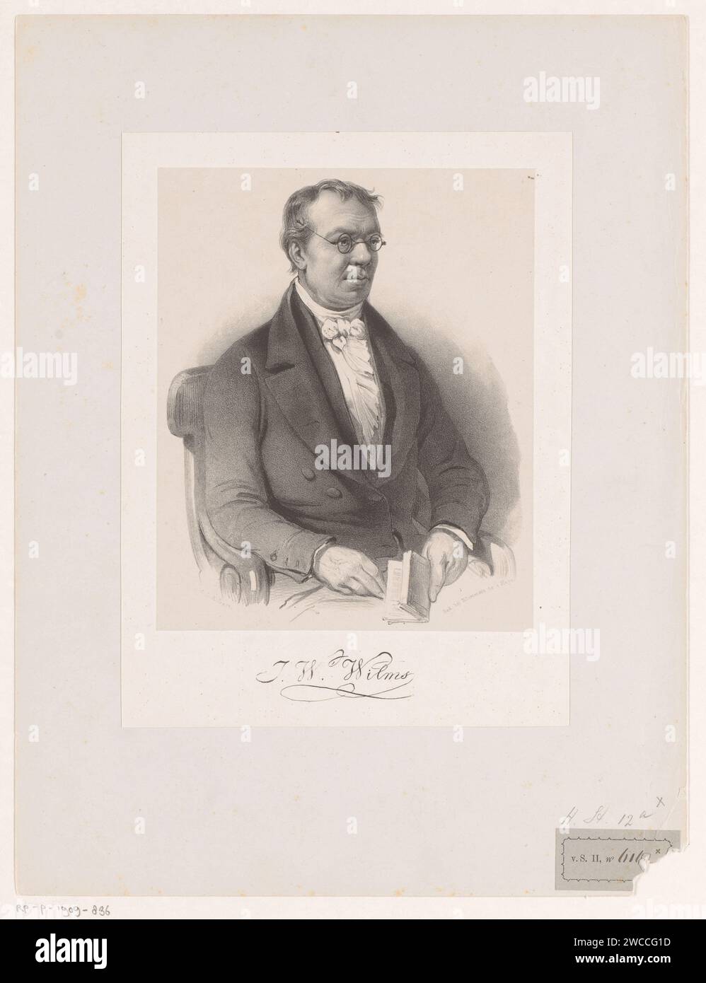 Portrait of Johan Wilhelm Wilms, Carel Christiaan Antony Last, 1842 ...