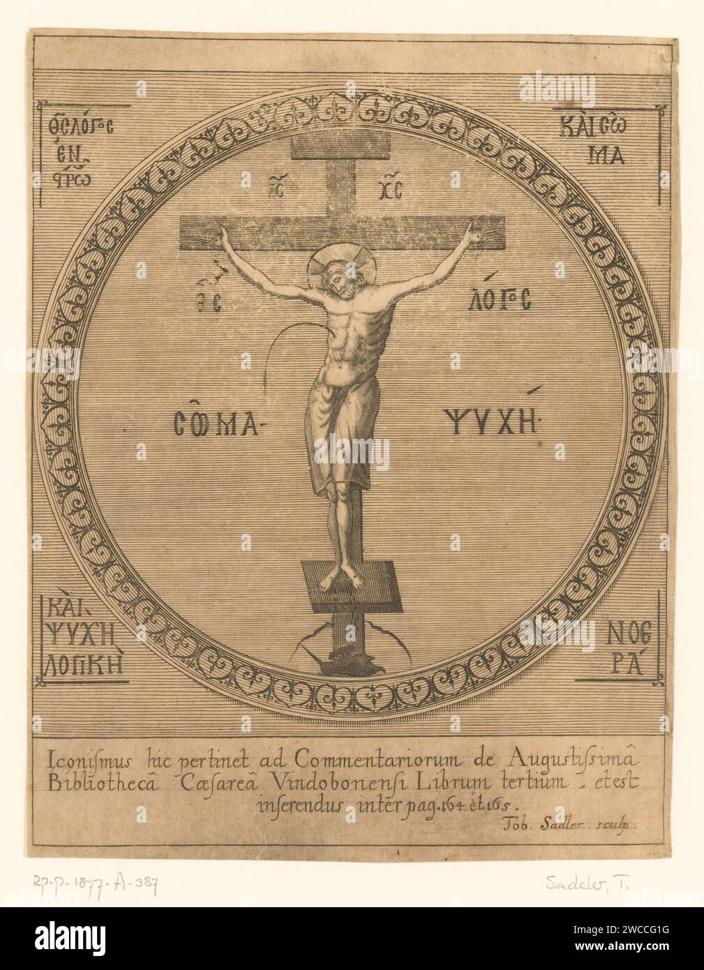 Christ on the Cross, Tobias Sadeler, 1670 print paper engraving ...