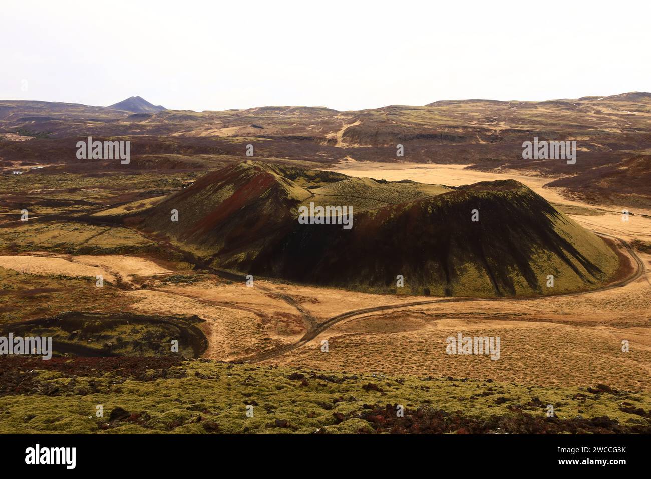 Grábrók is an explosive volcano, about 170 meters high and located in ...