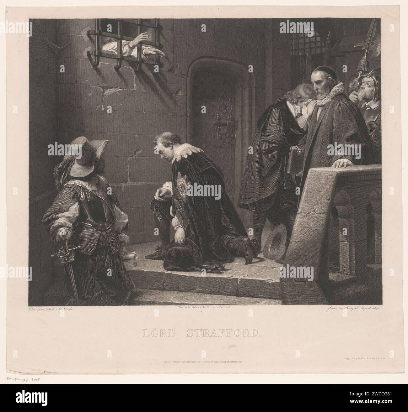 Thomas Wentworth led to his execution, Louis Pierre Henriquel-Dupont ...