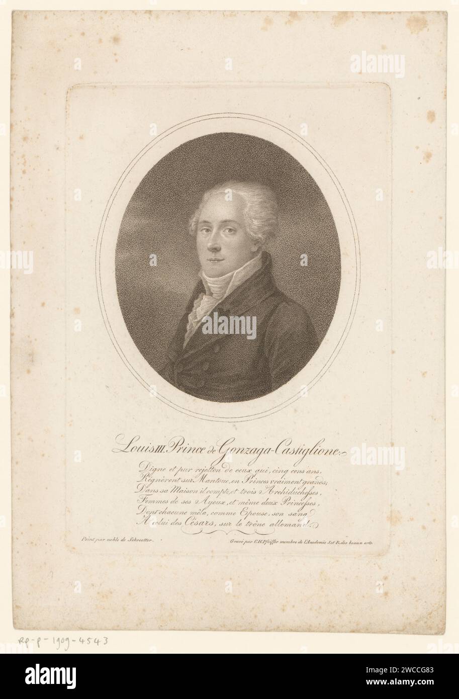 PortraT van Luigi di Gonzaga -Castiglione, Carl Hermann Pfeiffer, after ...