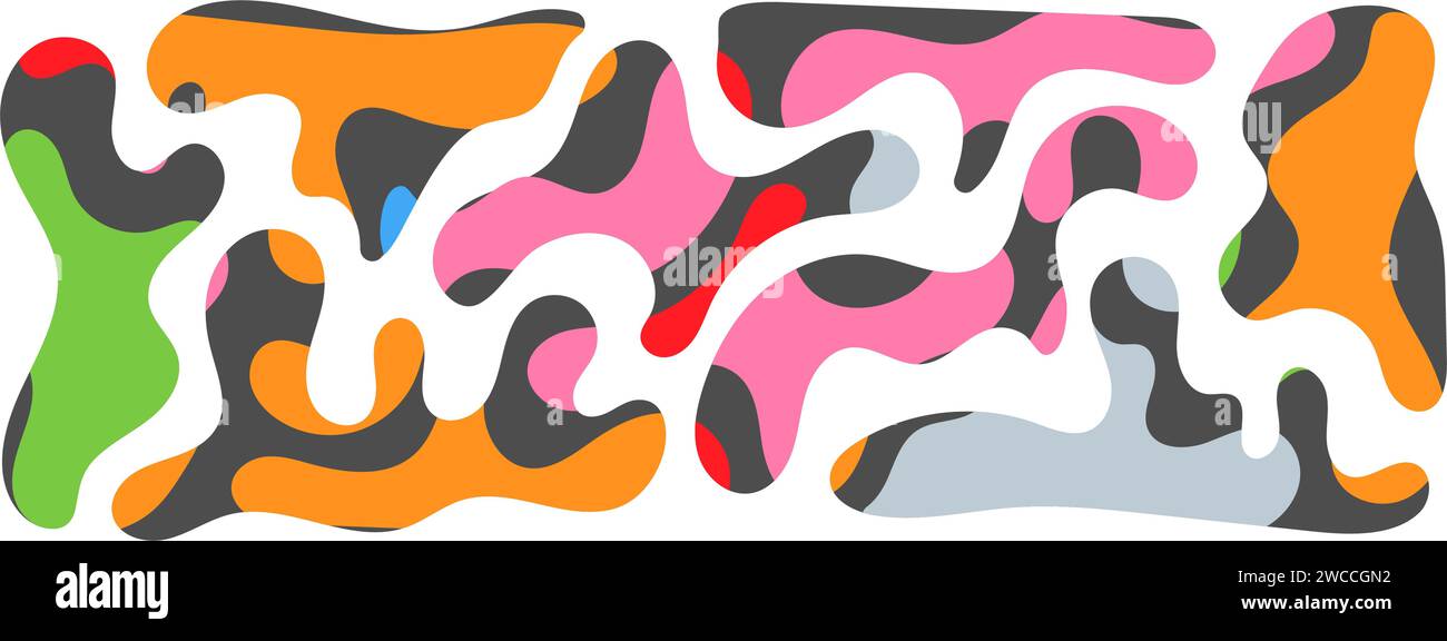 Freeform blob shapes. Abstracts amoeba shapes, freeform organic ...