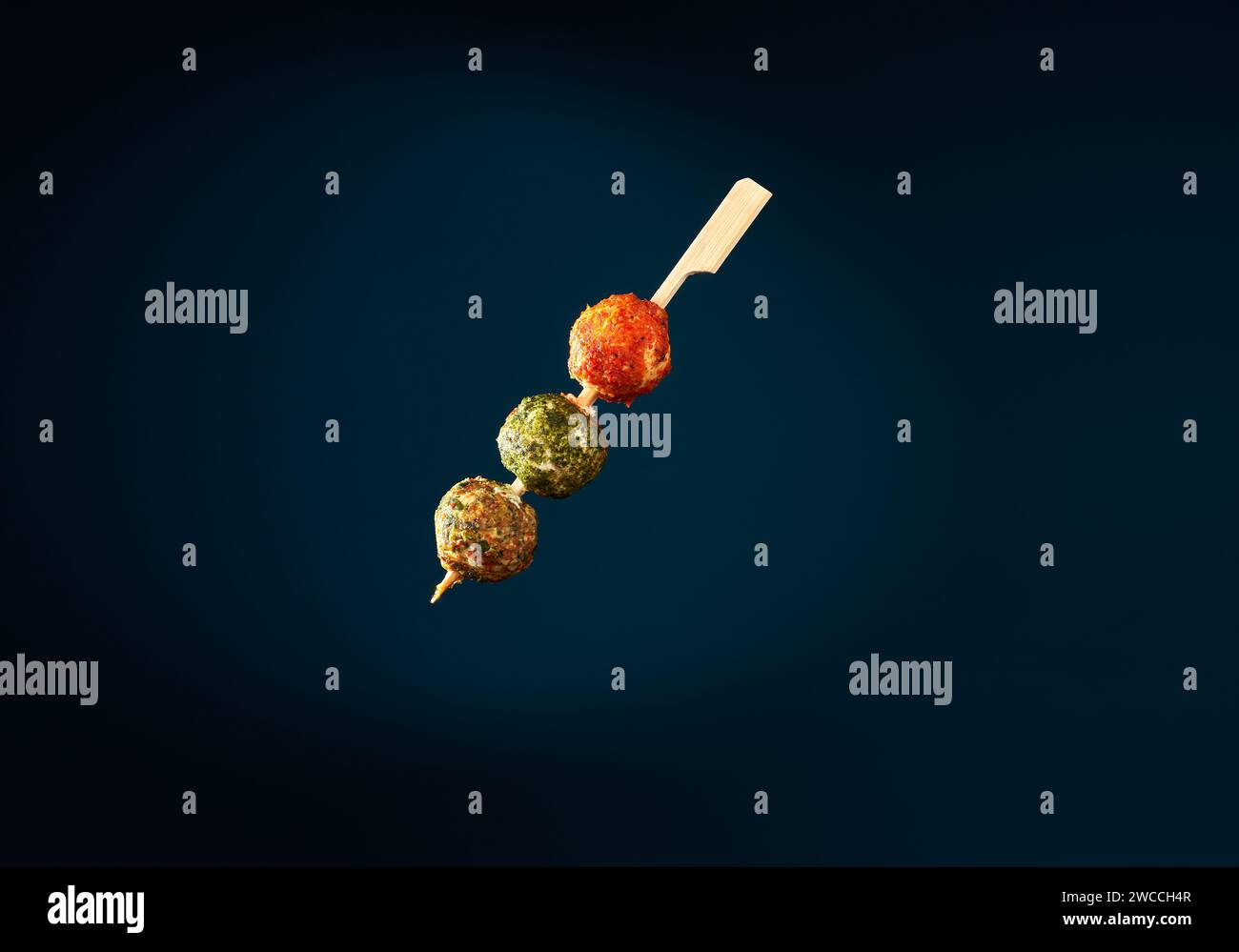 Finger food sticks with feta cheese balls close up Stock Photo - Alamy