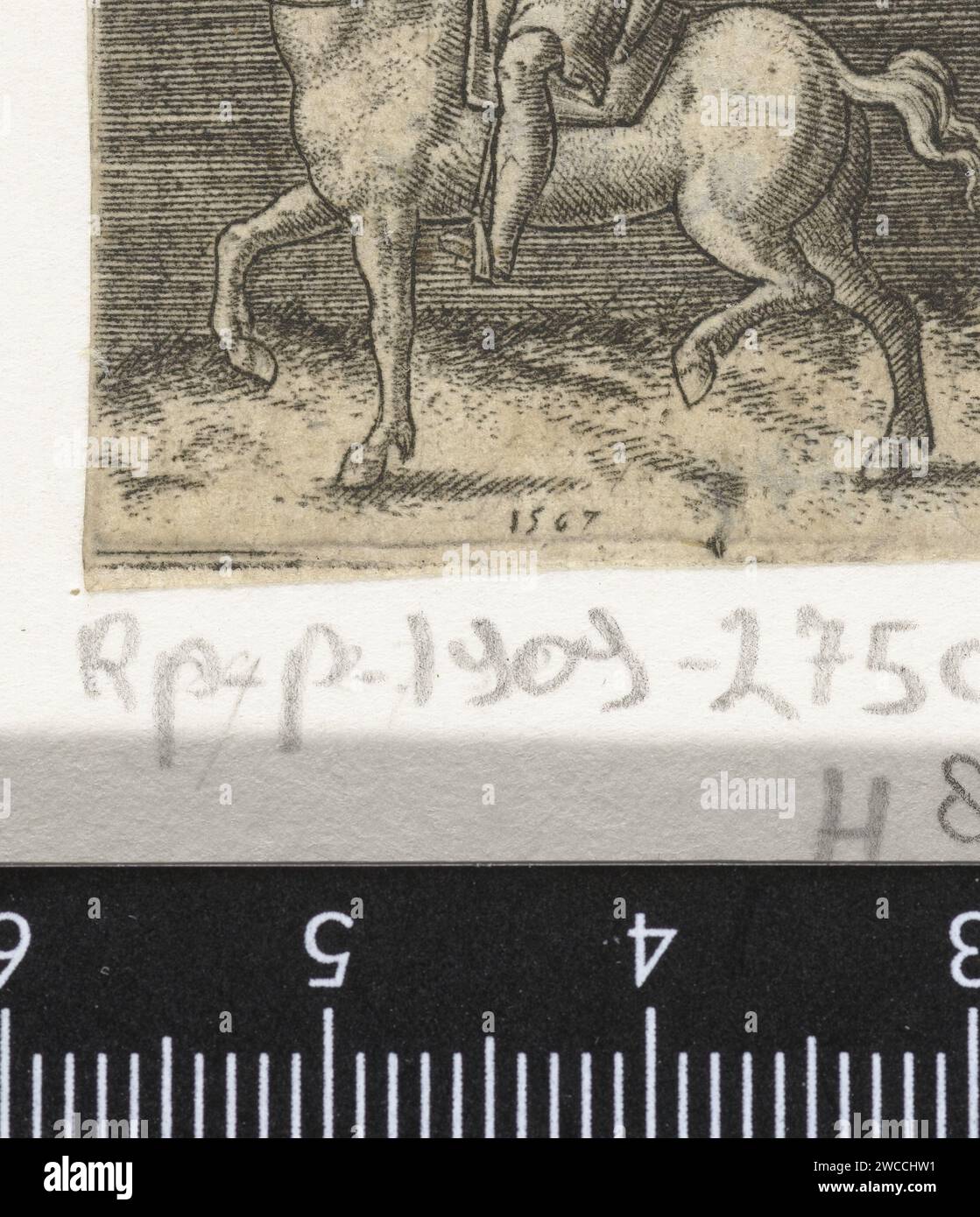 Roman rider on horseback, Abraham de Bruyn, 1567 print A Roman soldier ...