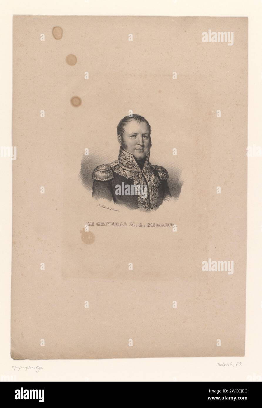Portret van Generaal Étienne Maurice Gérard, Anonymous, widow Delpech ...