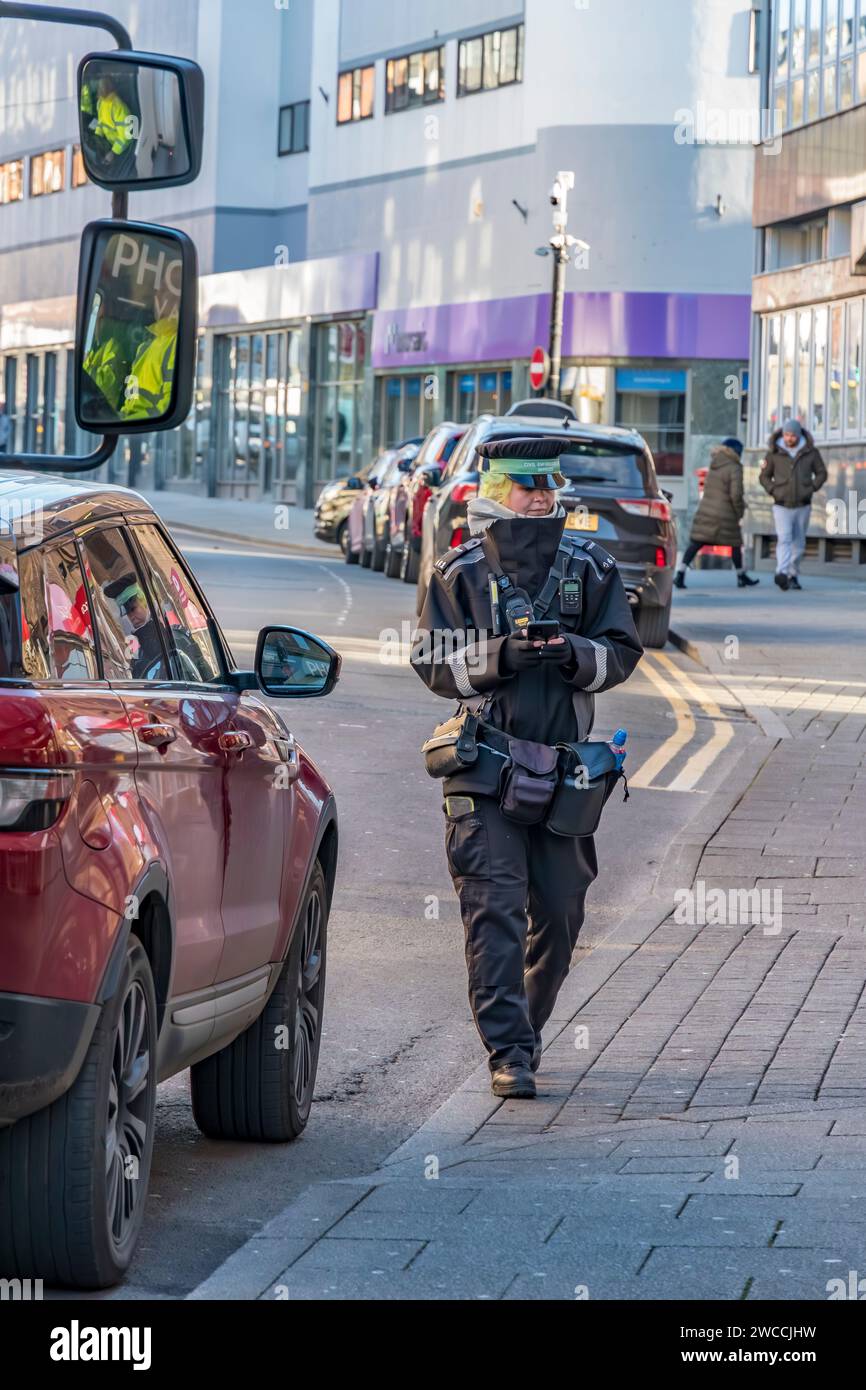 Female traffic warden in uniform hi-res stock photography and images ...
