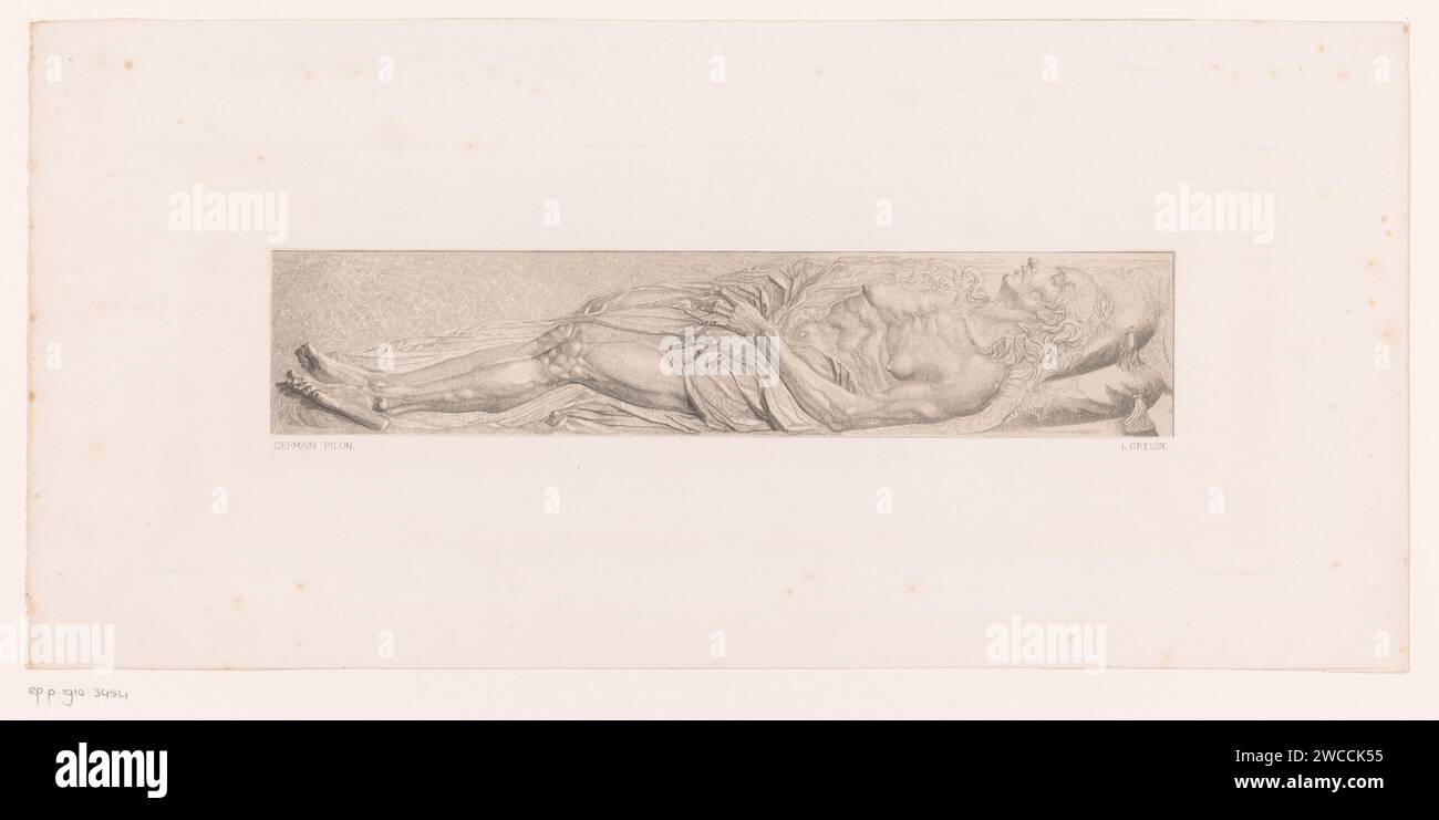Study into a burial monument for a woman, Louis Joseph Greuse, after ...