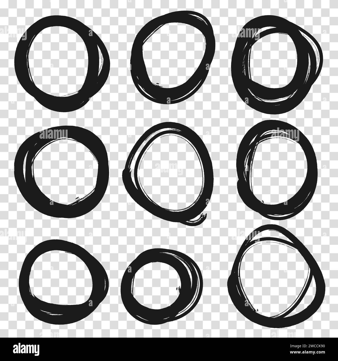 Ring round set element Stock Vector Images - Alamy