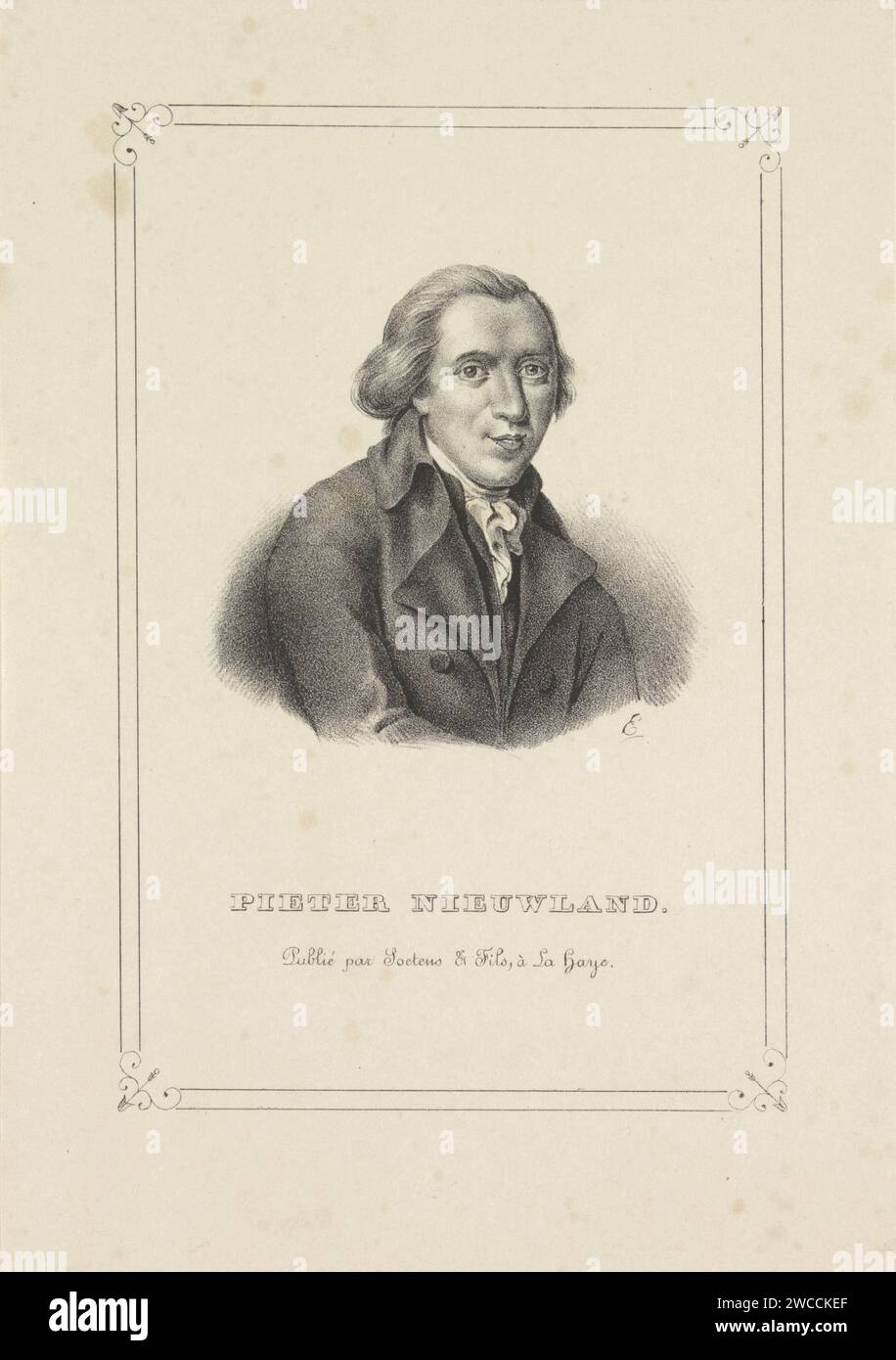 Portrait of Pieter Nieuwland, Gerhardus Fredericus Eilbracht, c. 1837 ...