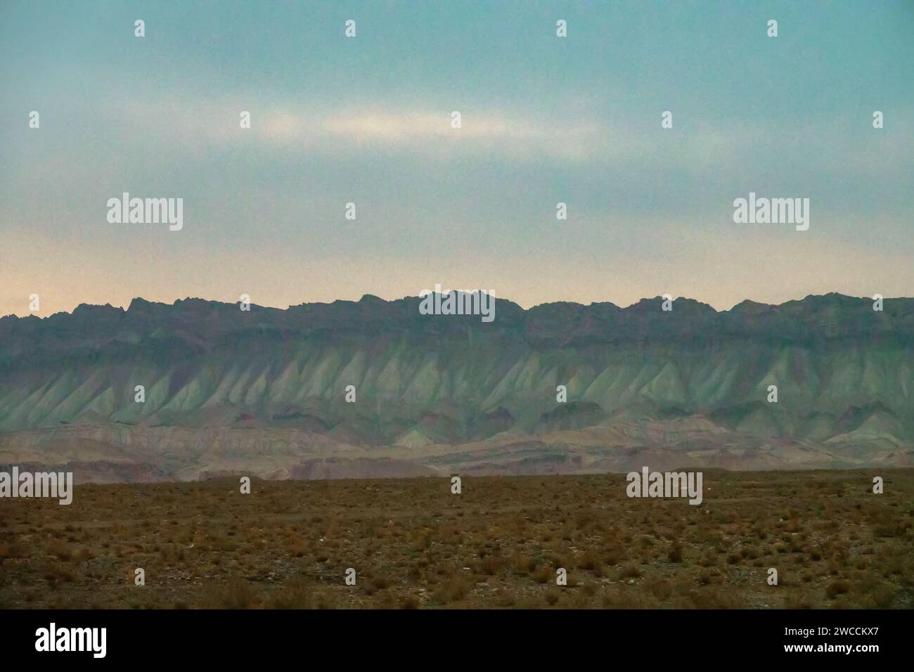 Badland, loessland (intricately dissected relief of desert and semi ...