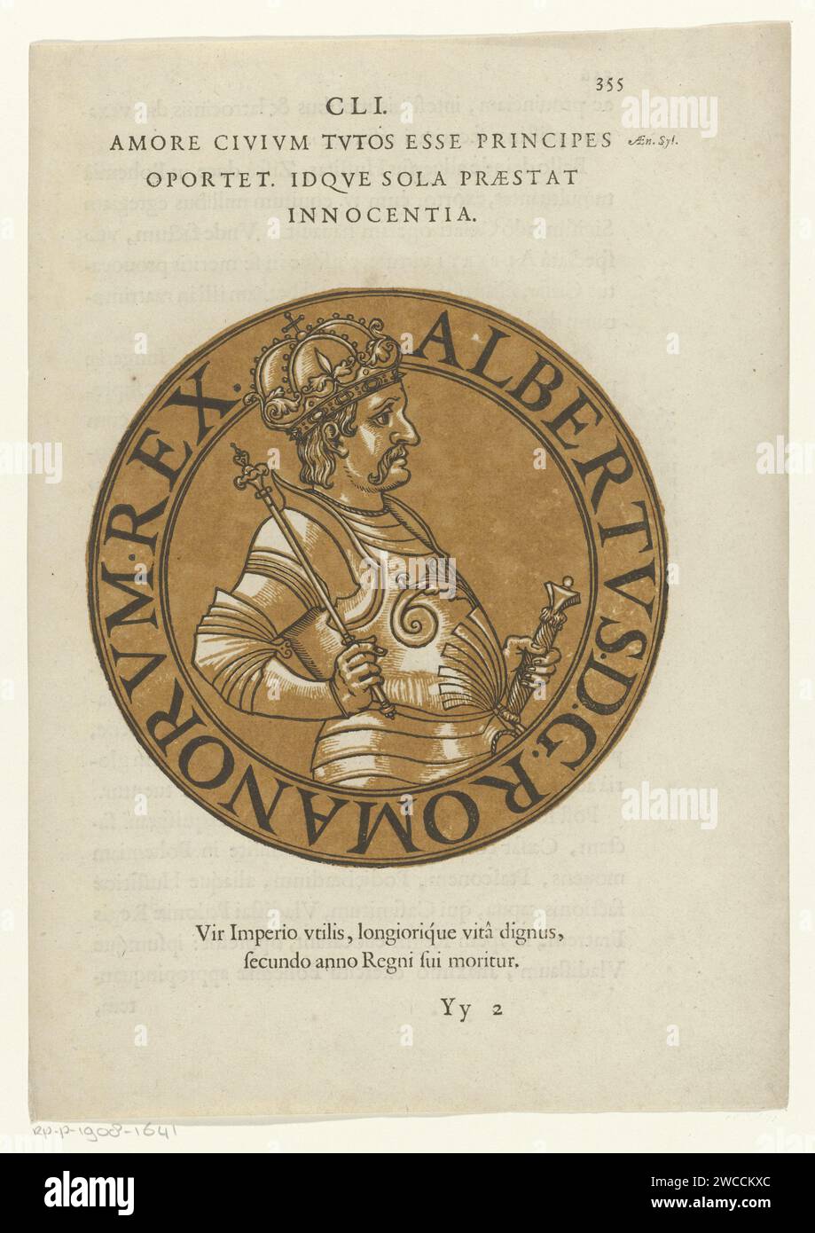 Medallion with a portrait of Emperor Albert II, Christoffel Jegher ...