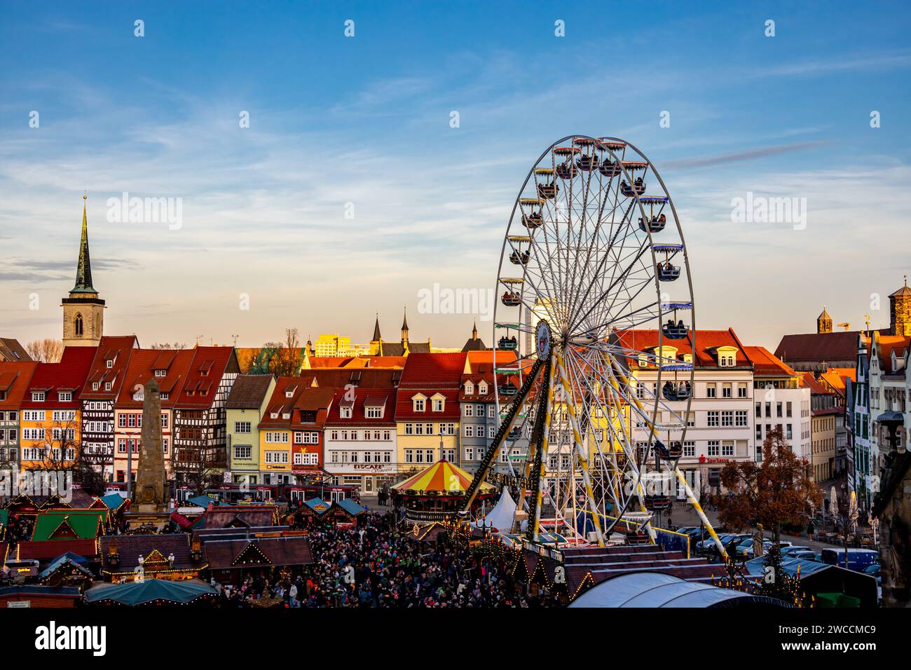 Walk through the capital of Thuringia on a cold winter's day - Erfurt ...