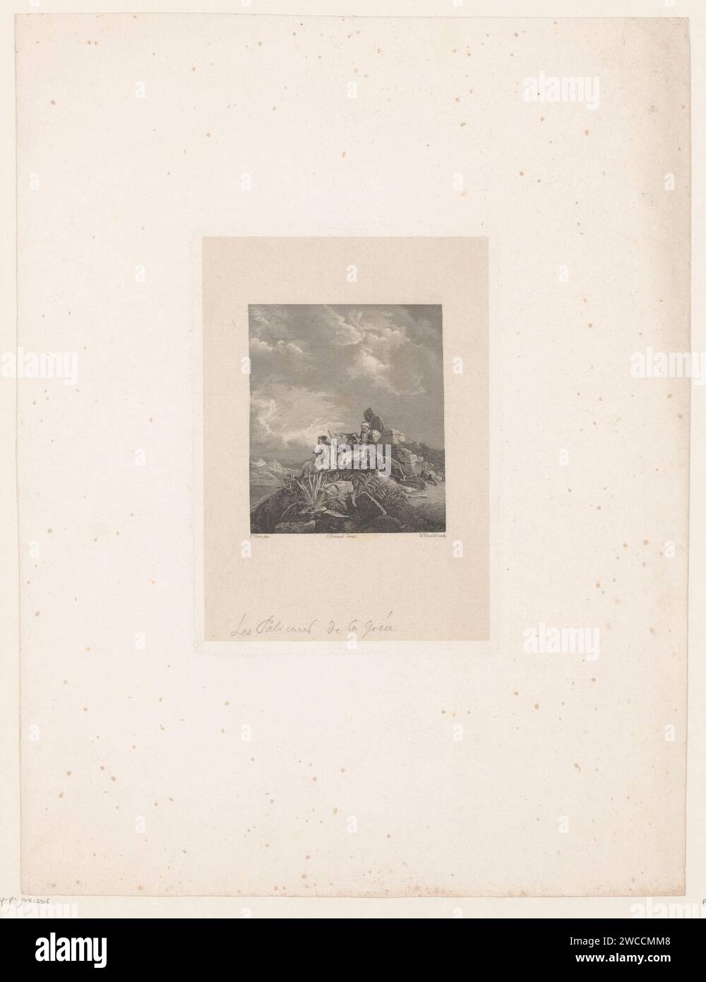 Greek freedom fighters, Wilhelm Hesslöhl, after Peter Heinrich Lambert ...