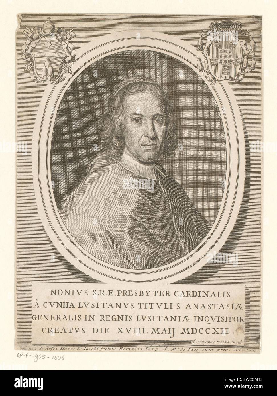 Portret Van Kardinaal Nuno da Cunha and Ataíde, Giovanni Girolamo ...