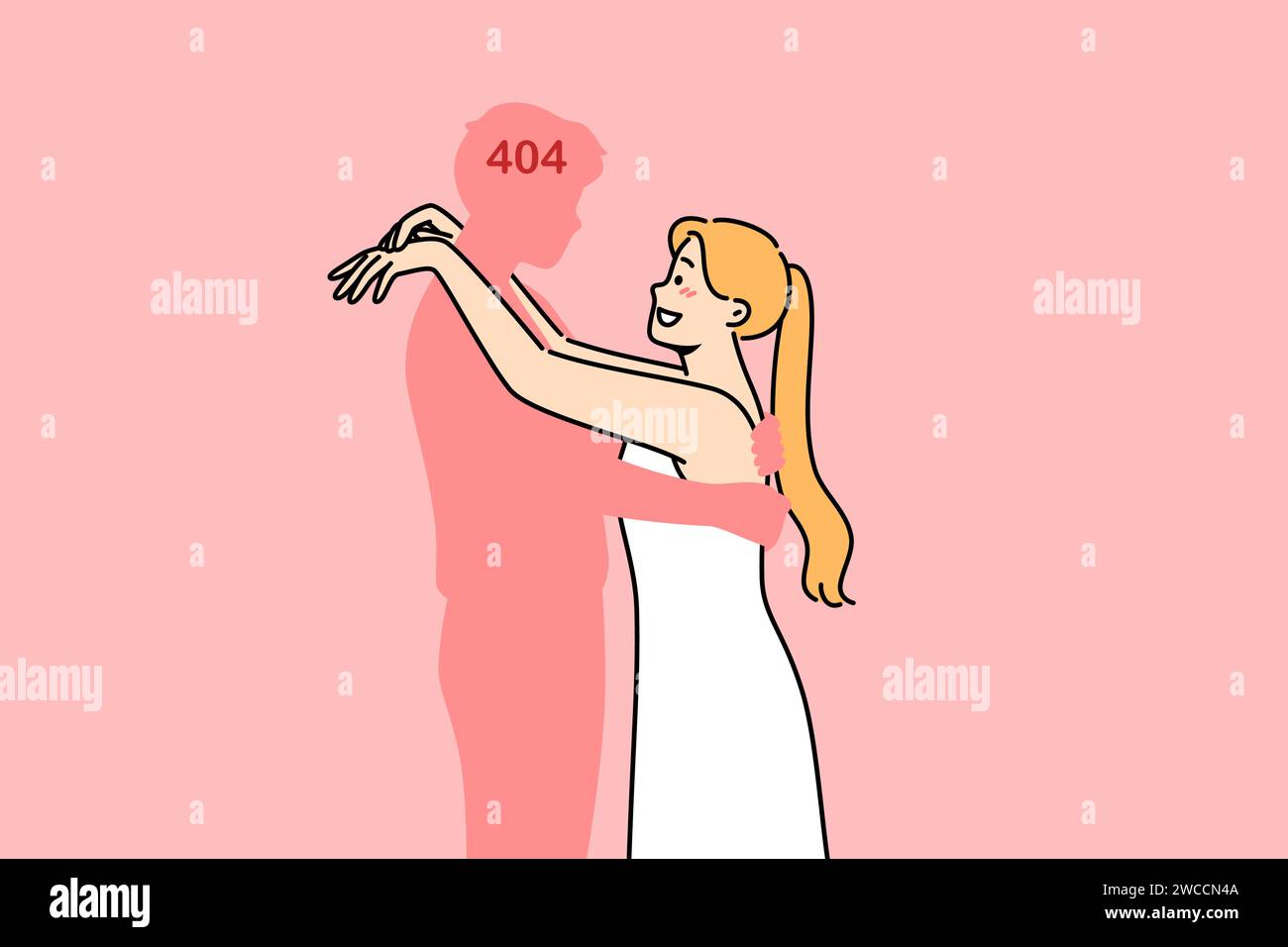 Date lonely Stock Vector Images - Alamy
