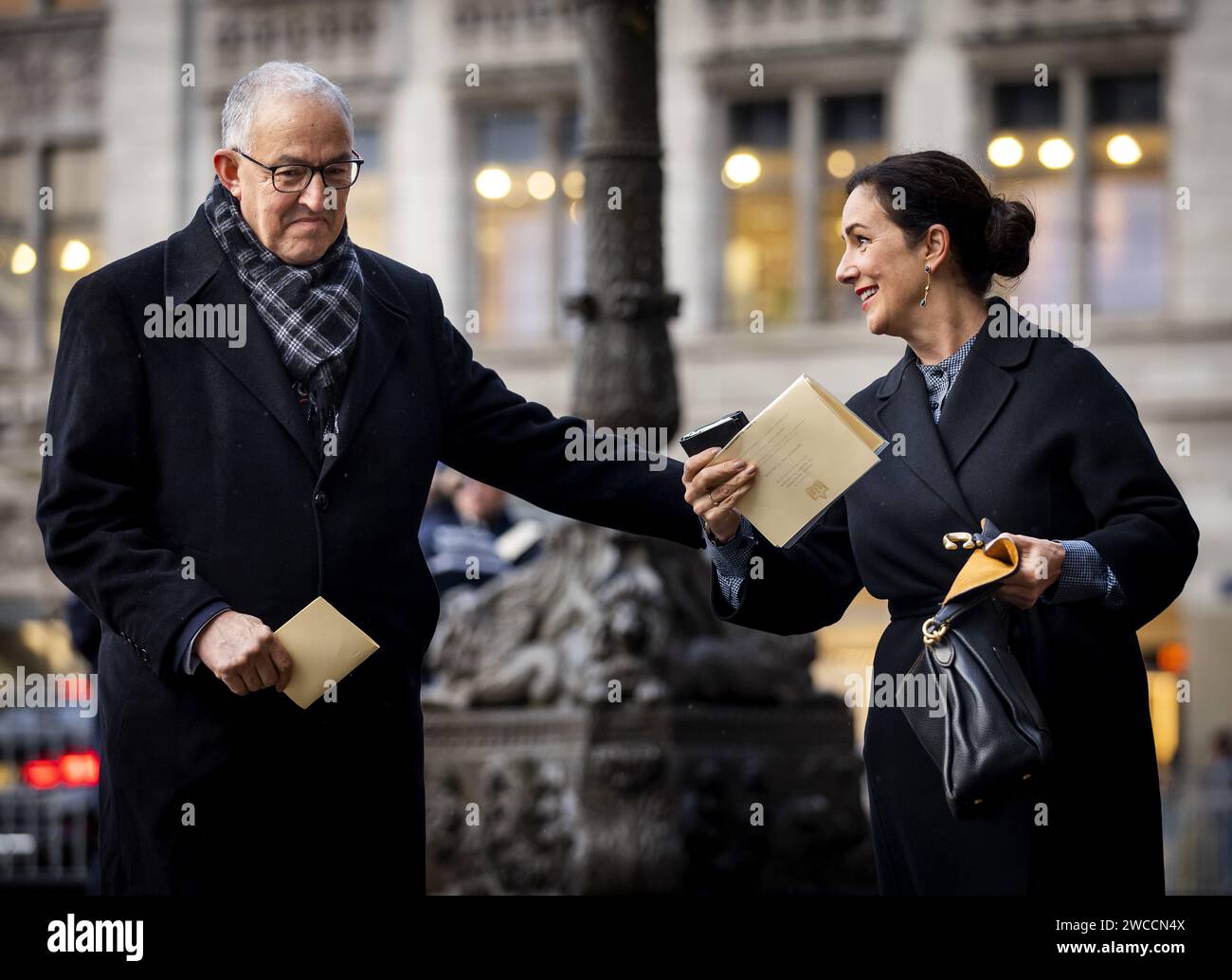 AMSTERDAM - 15/01/2024, AMSTERDAM - Mayor Ahmed Aboutaleb of Rotterdam ...