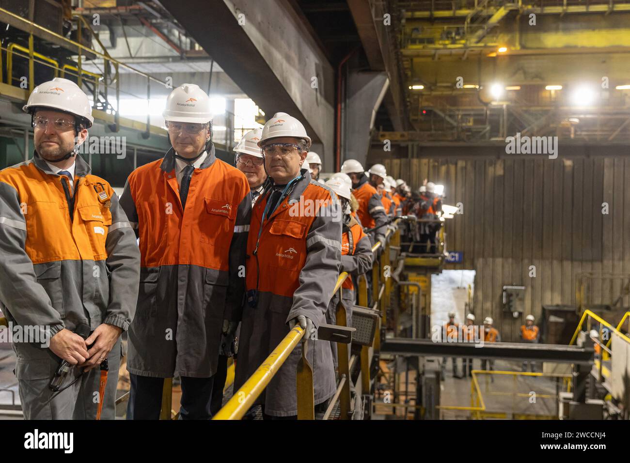 Dunkirk, France. 15th Jan, 2024. Matthieu Jehl, CEO of ArcelorMittal ...