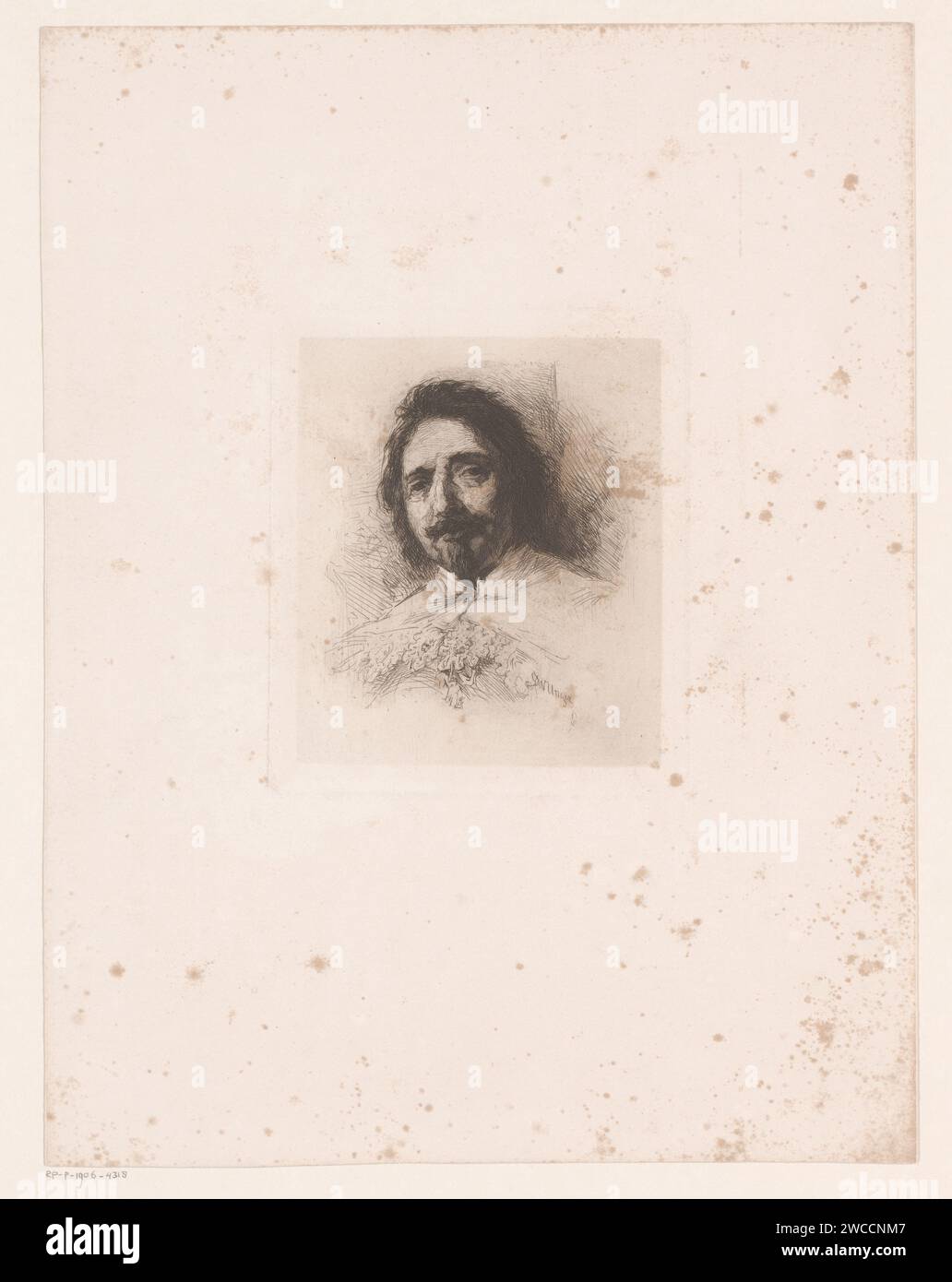 Portrait of painter Frans Hals, William Unger, after Frans Hals, 1847 ...