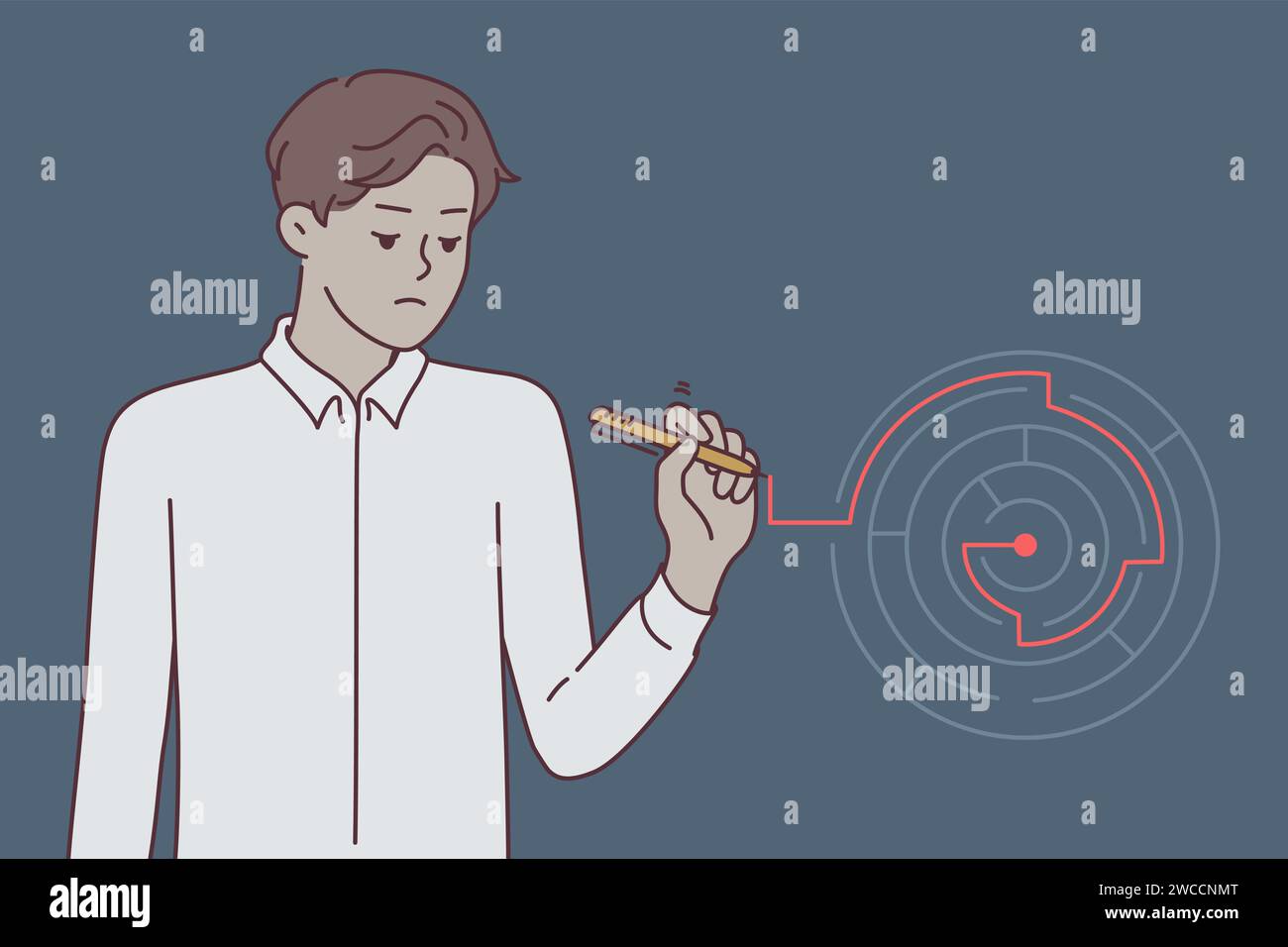 End uncertainty Stock Vector Images - Alamy