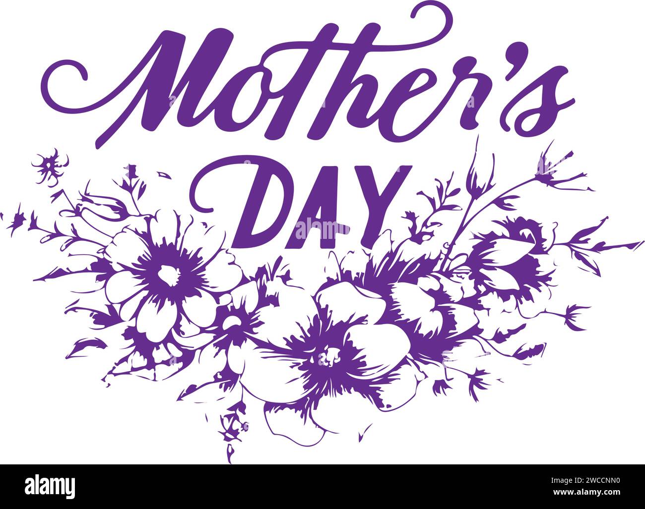 Mother's day lettering Calligraphy vector Stock Vector Image & Art - Alamy
