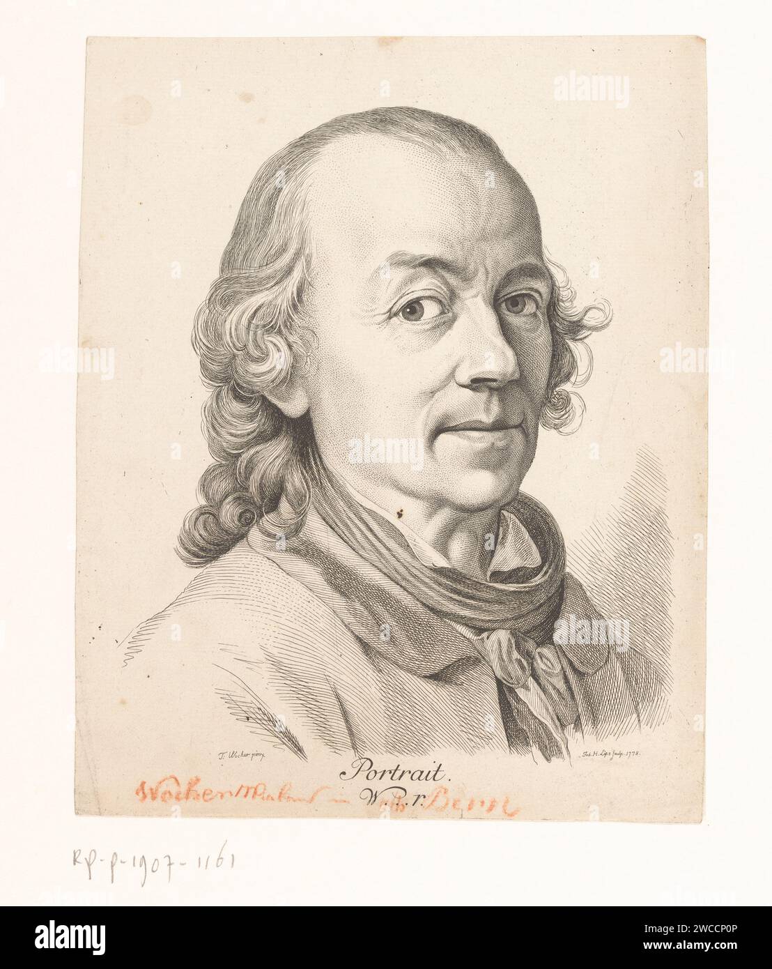 PortraT van Tiberius Dominikus Wocher, Johann Heinrich Lips, after ...