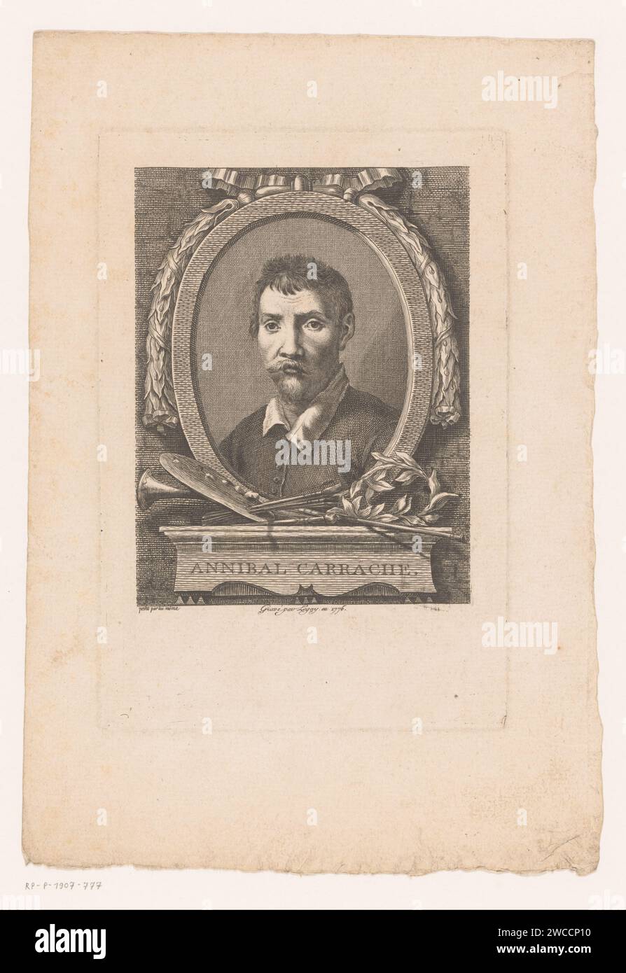Portret Van Annibale Carracci, Legay, After Annibale Carracci, 1776 ...