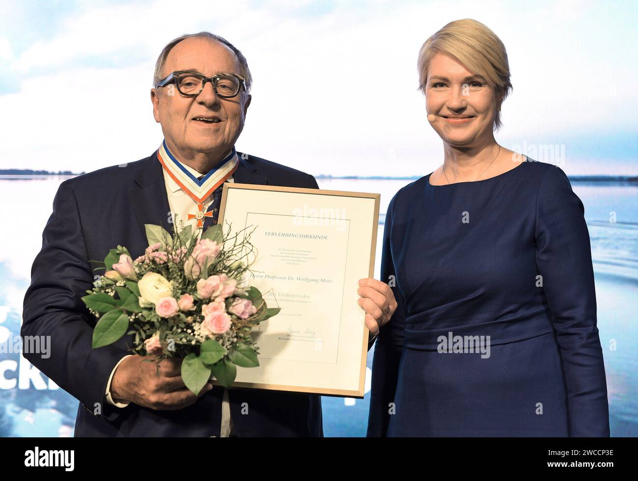 Wismar, Germany. 15th Jan, 2024. Manuela Schwesig (SPD), Minister ...