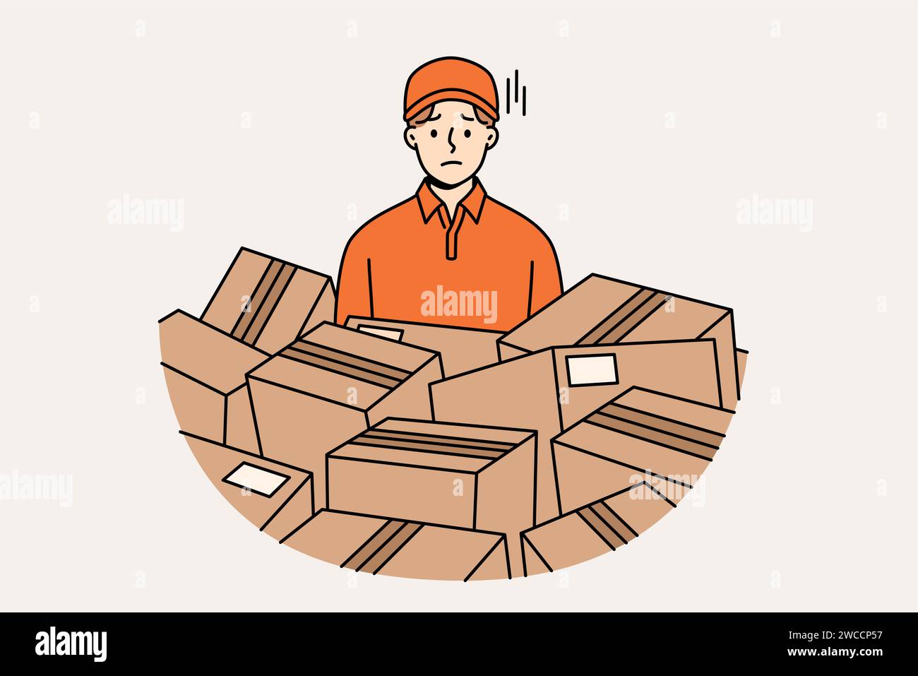 Parcel delivery problems Stock Vector Images - Alamy