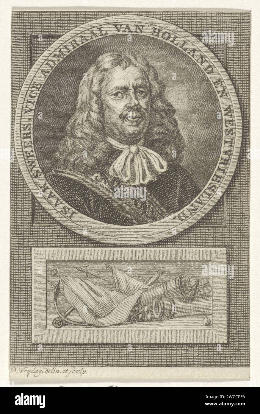 Portrait of Isaac Sweers, Daniël Friday, 1783 - 1795 print Portrait of ...