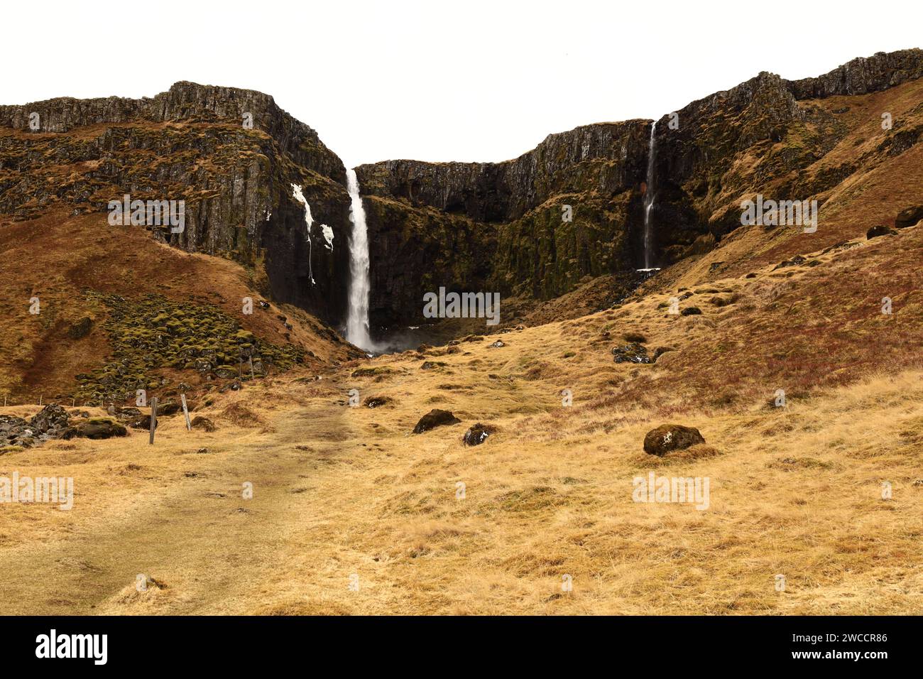 Grundarfoss waterfall is one of the tallest waterfalls in Iceland ...