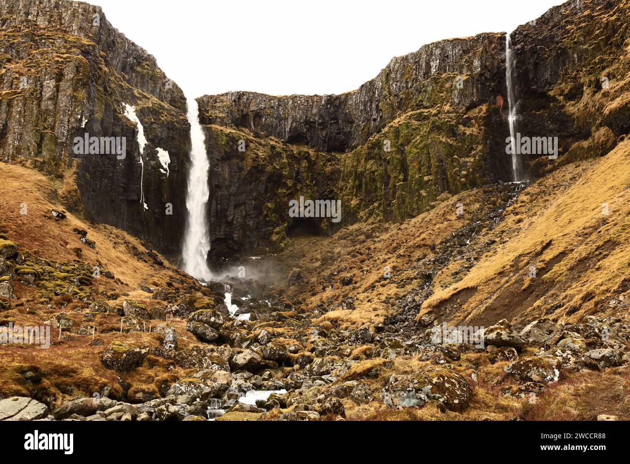 Grundarfoss waterfall is one of the tallest waterfalls in Iceland ...
