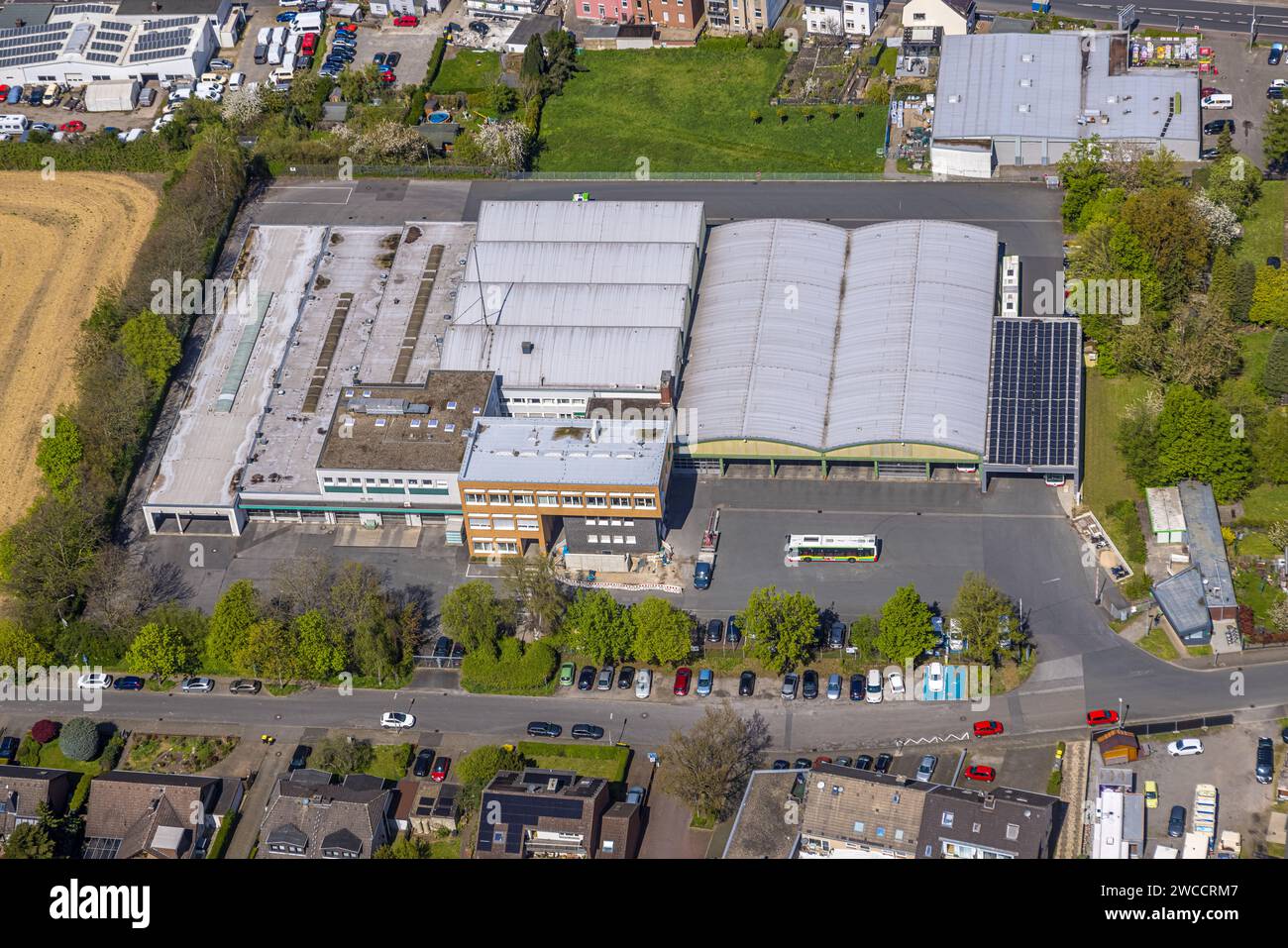 Aerial view, Herne Castrop-Rauxel depot, Börnig, Herne, Ruhr area ...