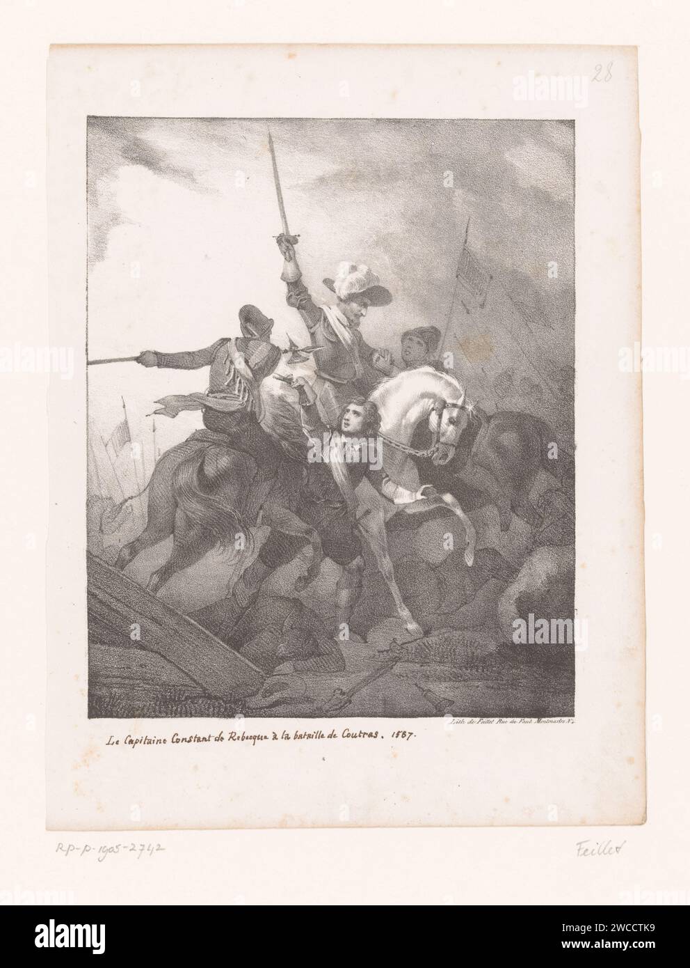 Captain Constant De Rebecque during the Battle of Coutras, Anonymous ...
