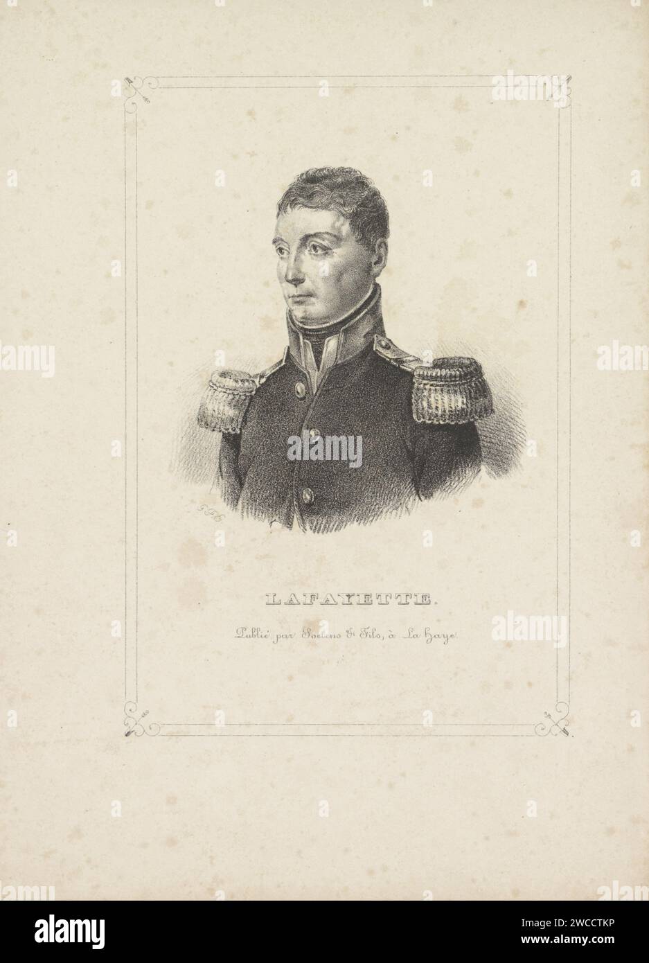 Portrait of Gilbert du Motier de la Fayette, Gerhardus Fredericus ...
