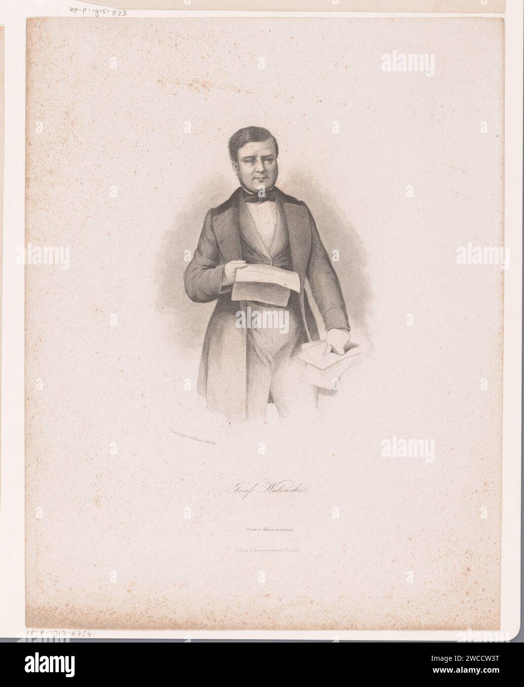 PortraT van Alexandre Colonna -Walewski, August Weger, 1849 - 1892 ...