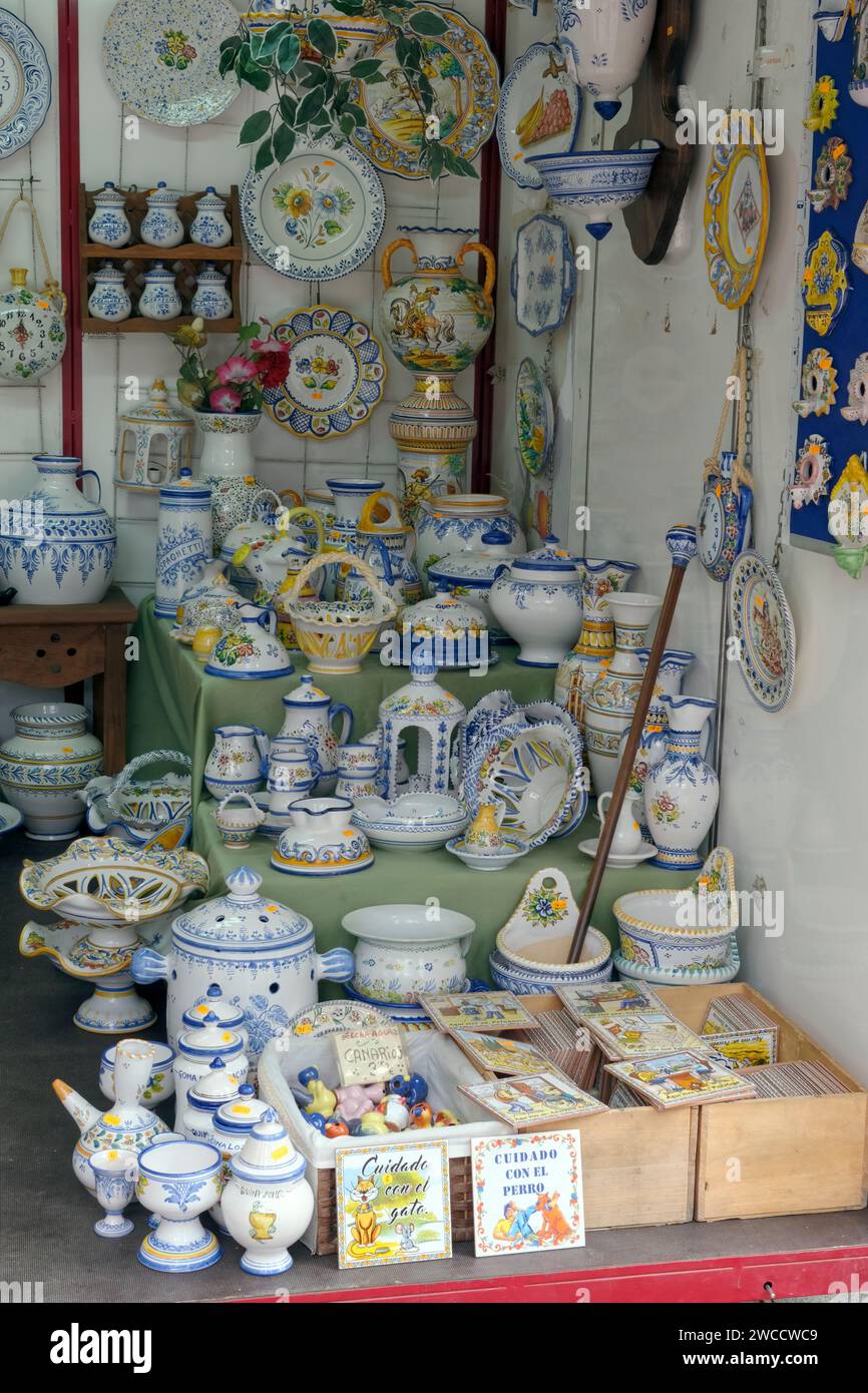 traditional Spanish ceramic goods, Logroño, La Rioja, Spain, Europe ...