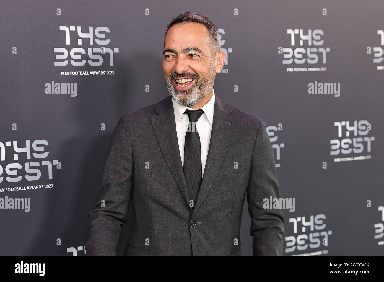 Former France International Youri Djorkaeff poses upon arrival to ...